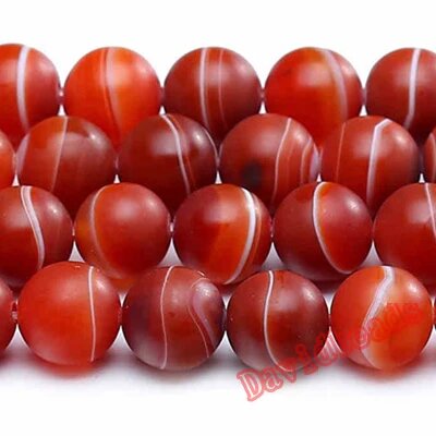 Круглые бусины из агата и оникса MOON BEADS 6 8 10 мм Бордовый, 8mm 48pcs 1 lot, Orange Red