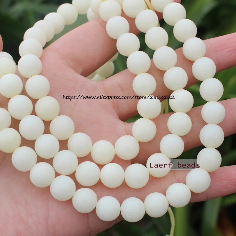 Белые бусины Бодхи рудракша 6-12 мм, 108 шт laerf beads Round 10mm