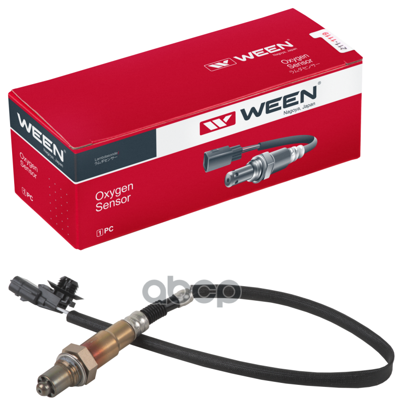 211-1119, WEEN, Лямбда-зонд, до катализатора, RENAULT Duster I 2.0 (F4R), Logan II 1.6 (K4M), Megane Ween арт. 2111119