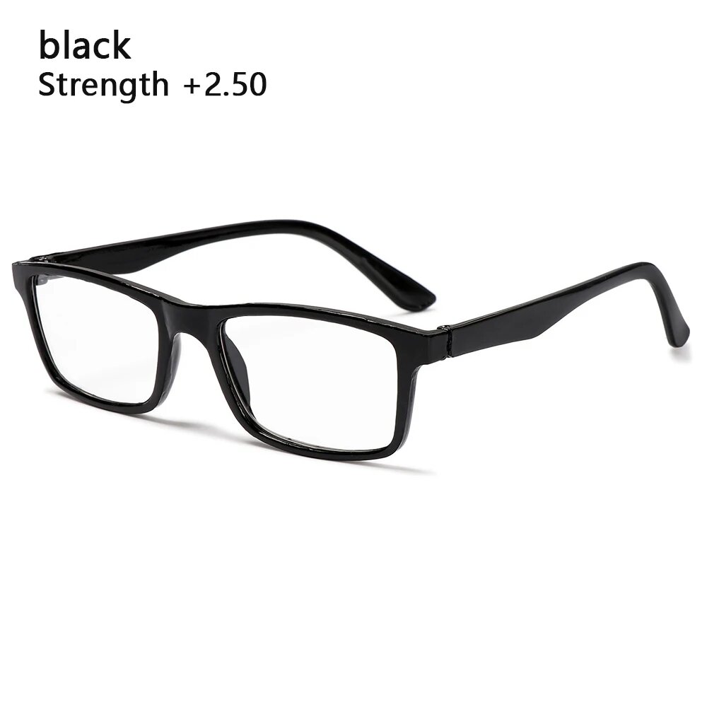 Портативные очки для чтения Унисекс +1.0 ~ +4.0 black 2.50, Черный