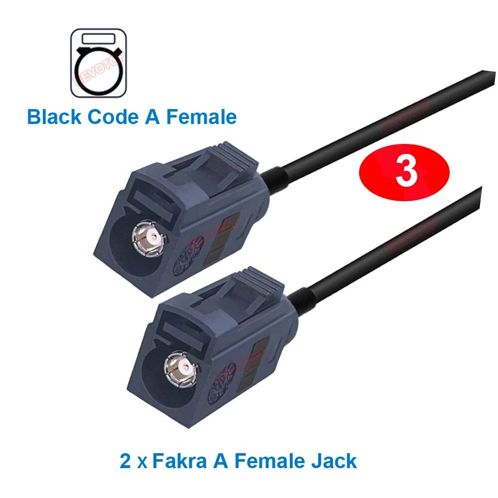 Удлинительный кабель Fakra A BEVOTOP 10см~20м 8M, Fakra A F to F