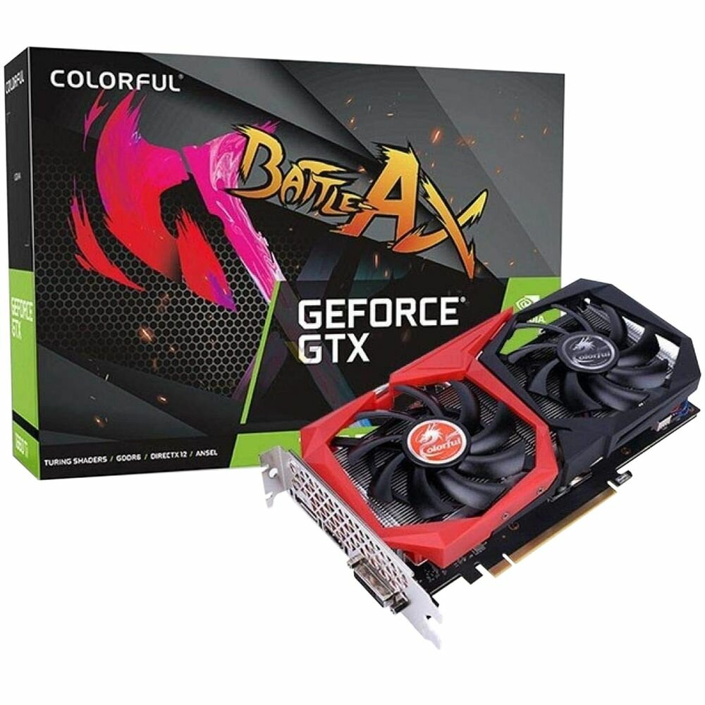 Видеокарта Colorful GTX1650 EX 4GD6-V 4GB GDDR6 128bit DVI DP HDMI 2FAN RTL