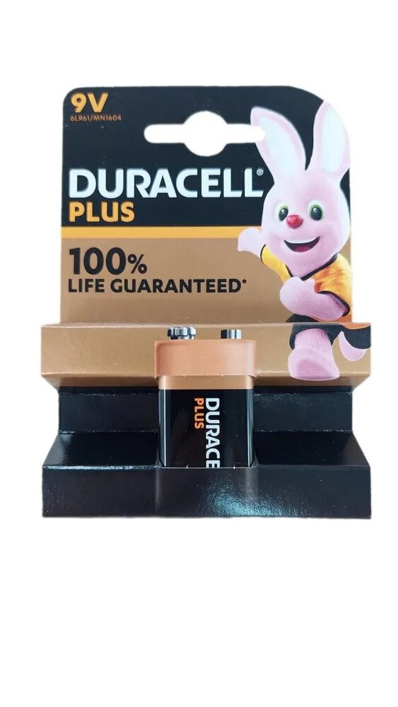Батарейка Крона Duracell Plus, 6LR61-1BL
