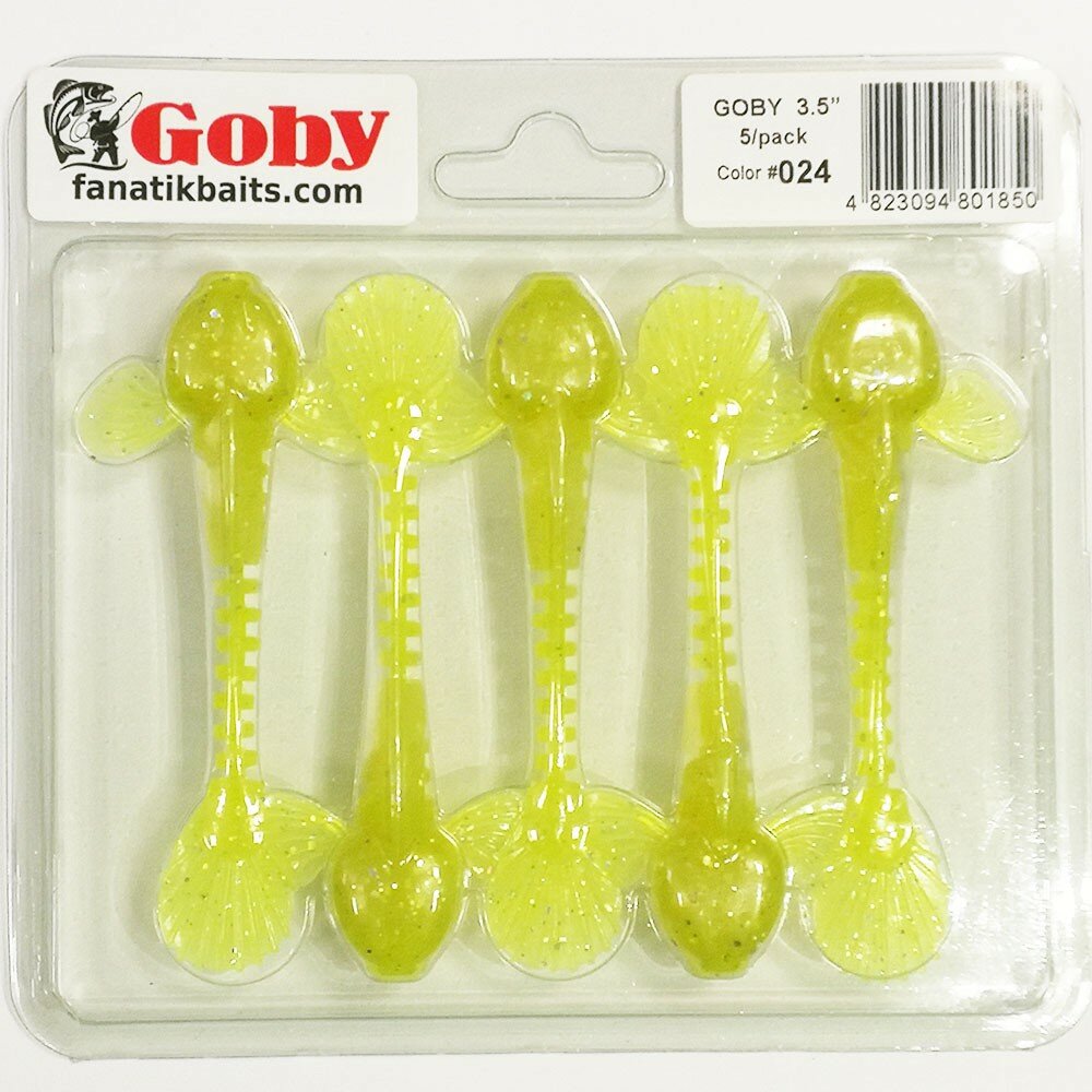 Силиконовая приманка Fanatik Goby 3,5 (5шт) цвет 024