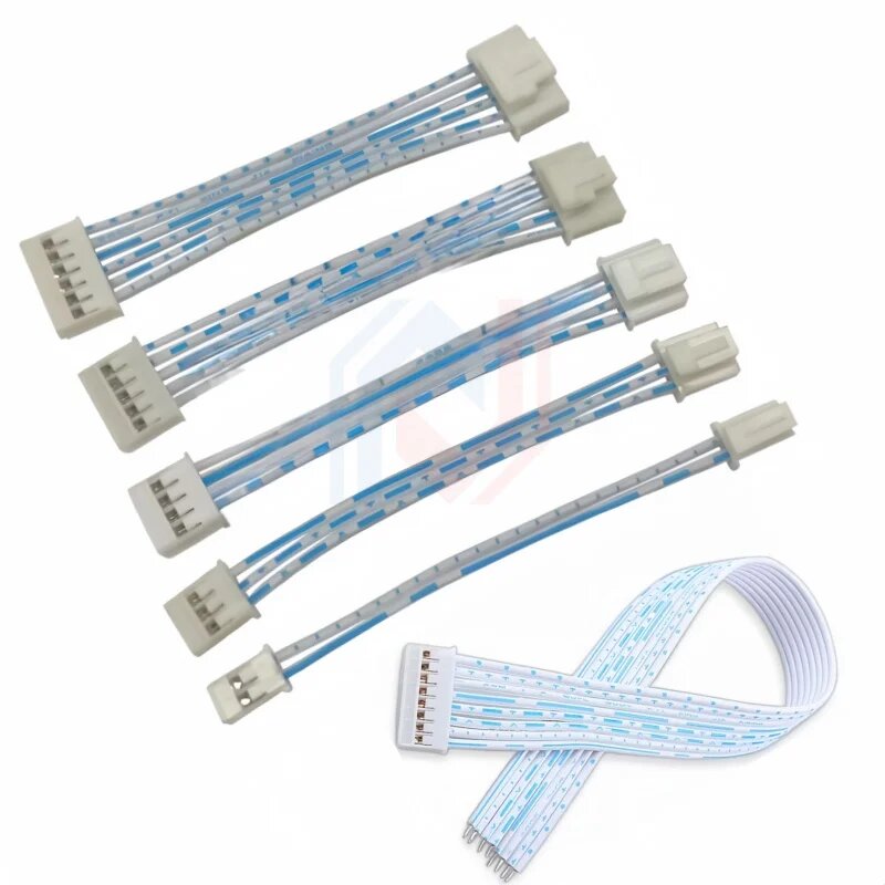 Кабели HY2.0 5 шт, красный/белый, 2-12 pin 6P (Pcs), Reverse direction, 30CM