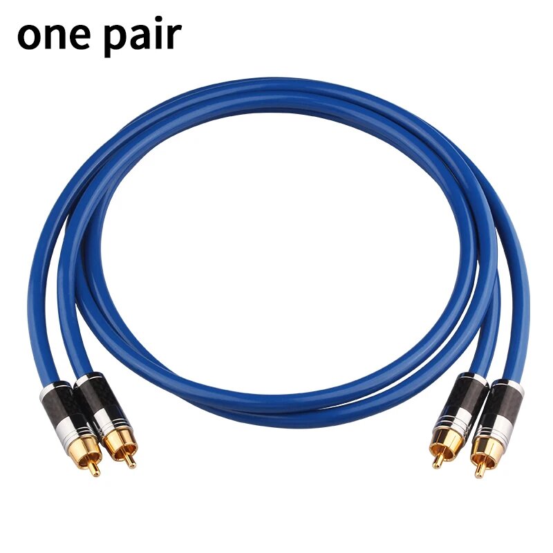 RCA кабель HIFI YYAUDIO 7N Occ 2RCA-2RCA, длина до 0.5 м