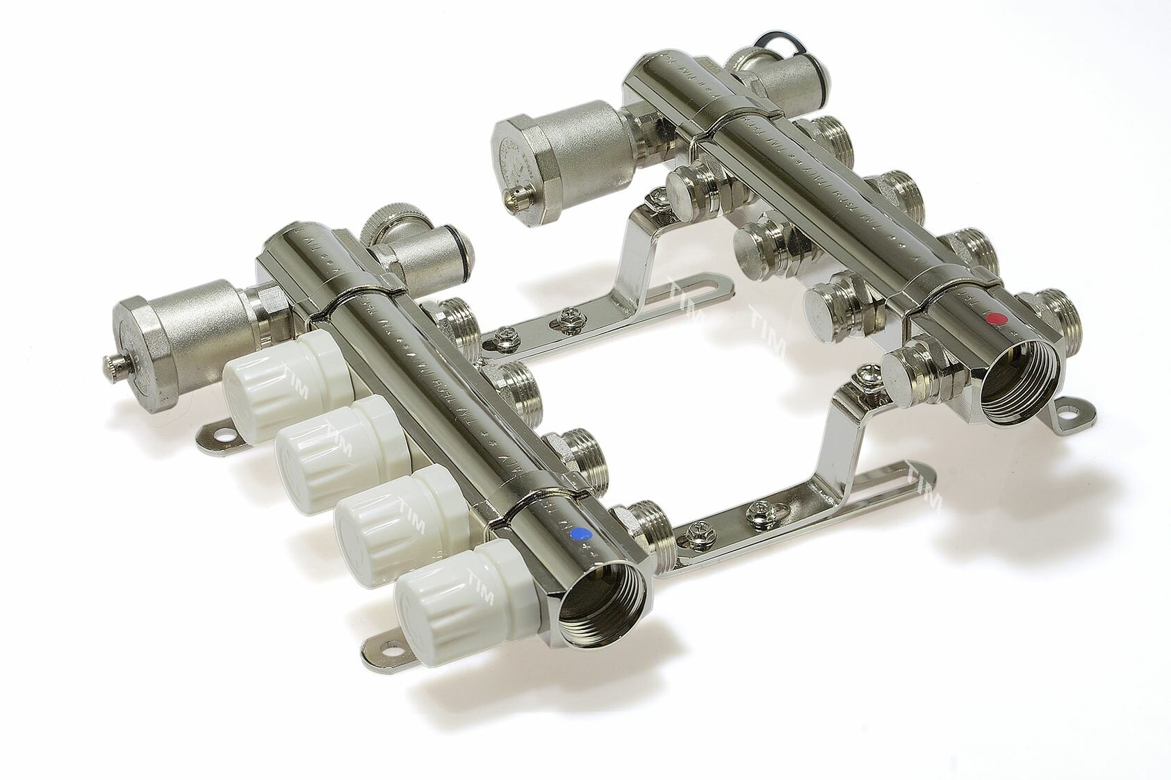 Коллектор латунь без расходомеров и кранов 1"х3/4" 12-вых.