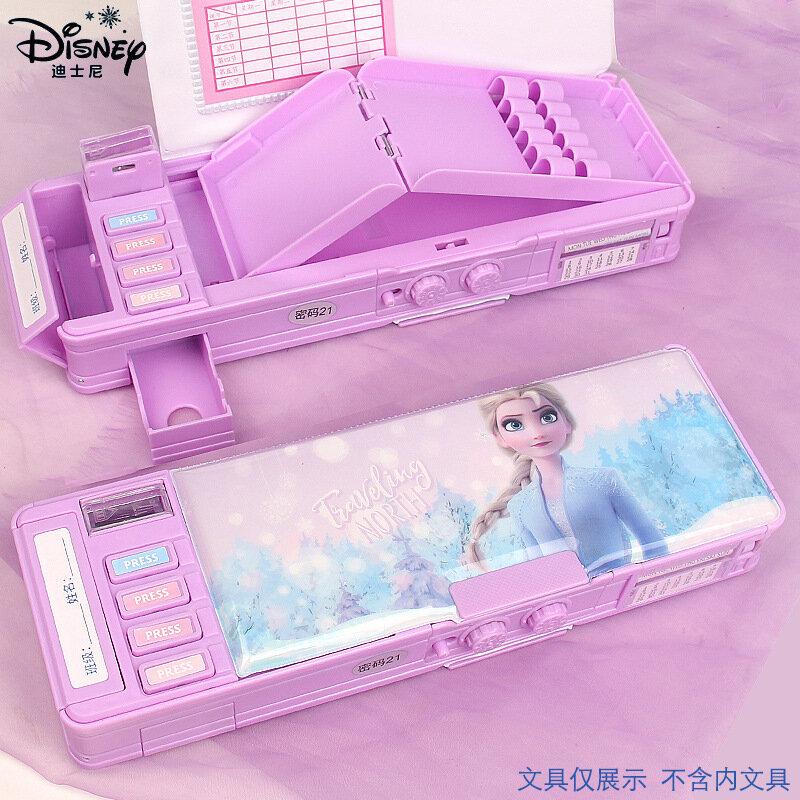 Пенал "Принцесса льда и снега", с паролем, для начальной школы