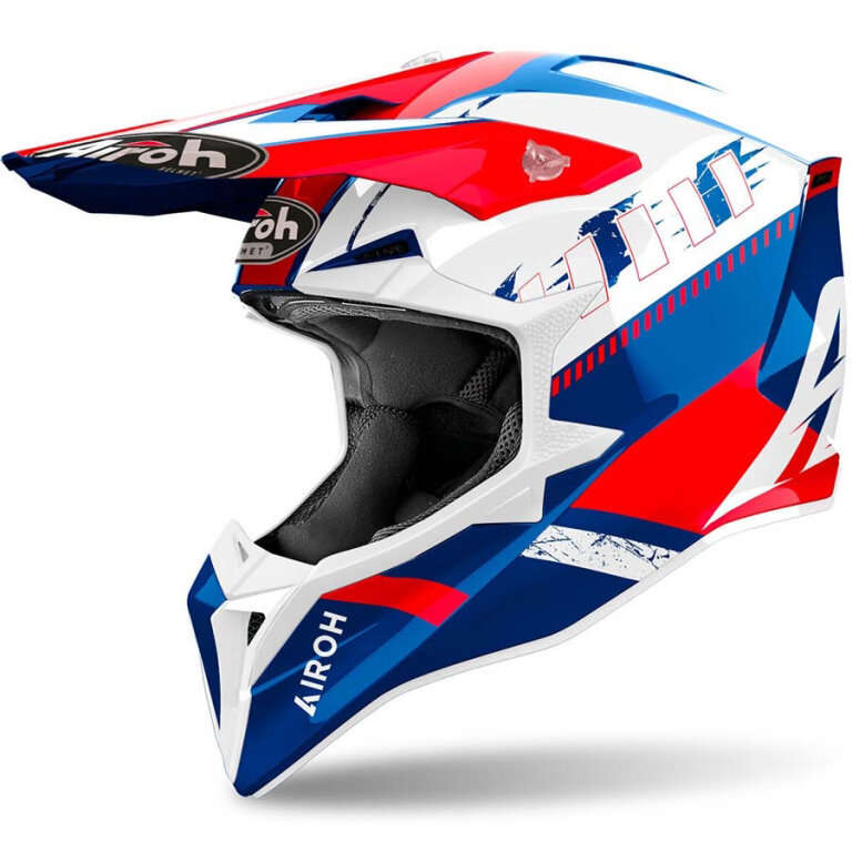 Шлем Airoh WRAAAP FEEL Blue/Red Glossy (XXS)