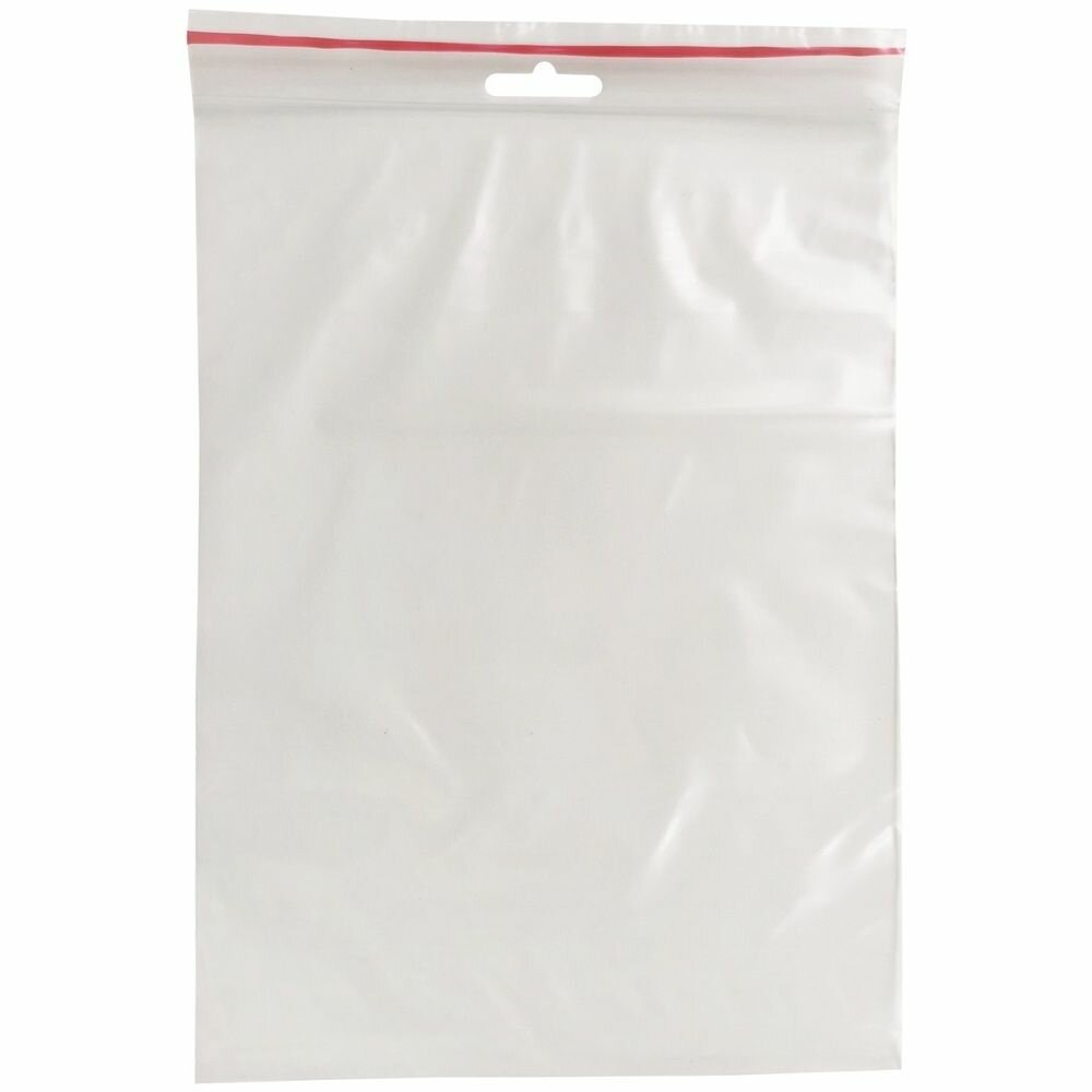 Пакет с замком КНР Zip-Lock, с европодвесом 15х20 см, 60 мкм, в упаковке 100 шт