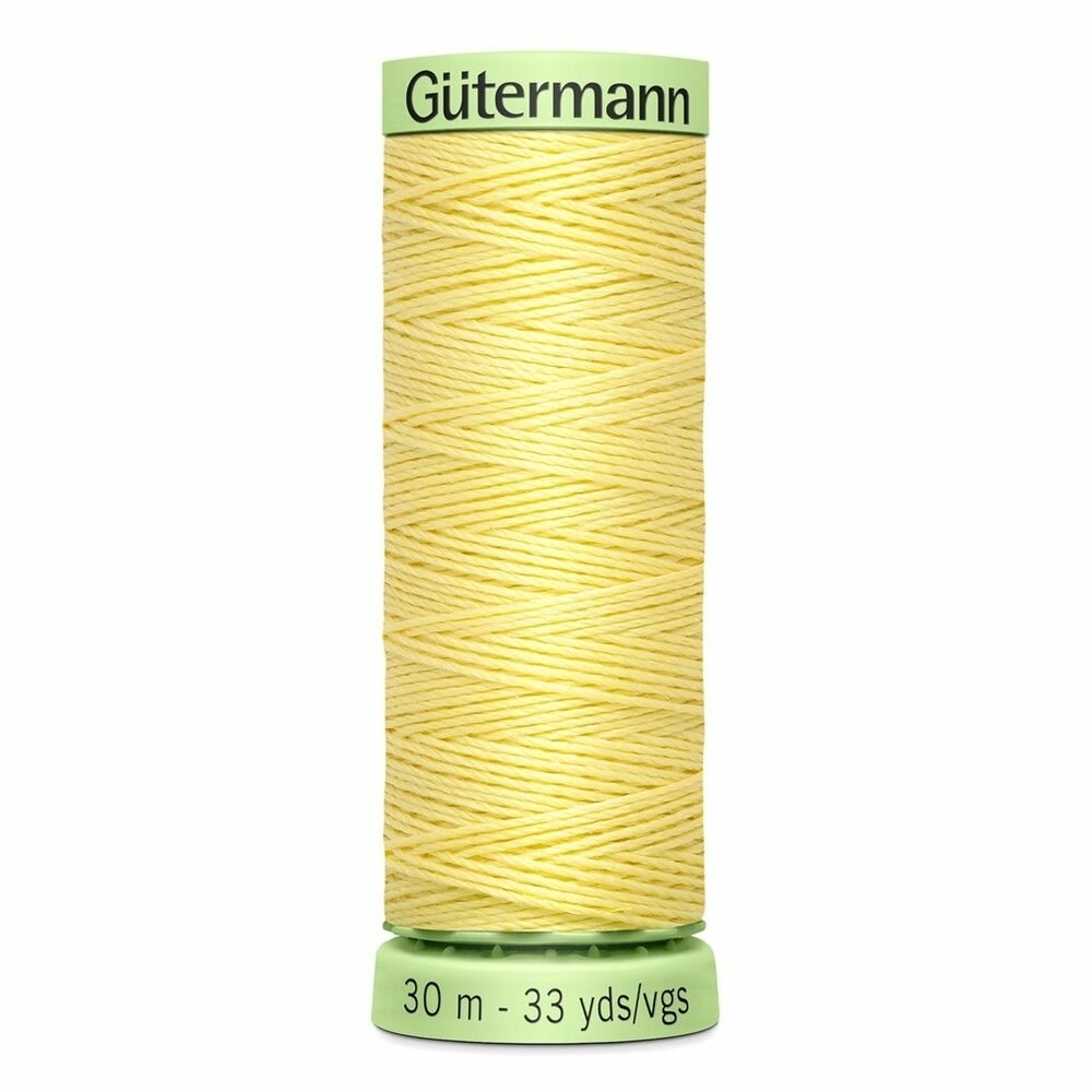 Декоративная нить Gutermann Top Stitch 30/30 м для декоративной отстрочки, 100% полиэстер, цвет 578 бледно-желтый, 5 шт (3)