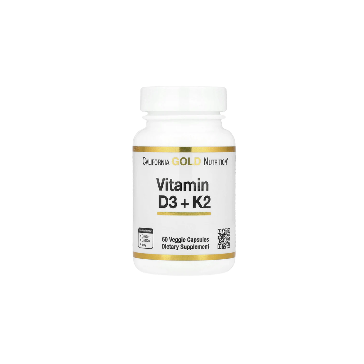 Витамин д3 к2, California Gold Nutrition, витамины D3 и К2, 5000 ME + 120 мкг, 60 растительных капсул