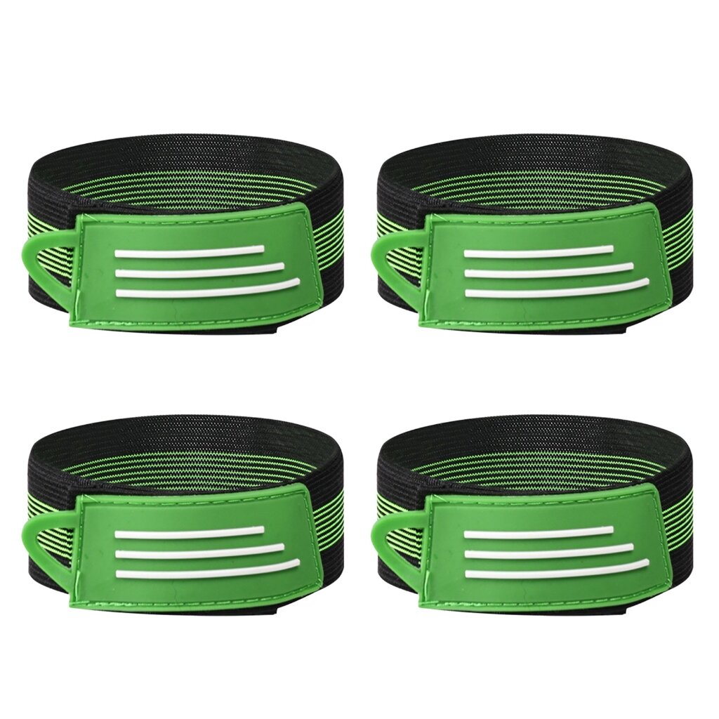 4 пары велосипедных ремней зеленого цвета