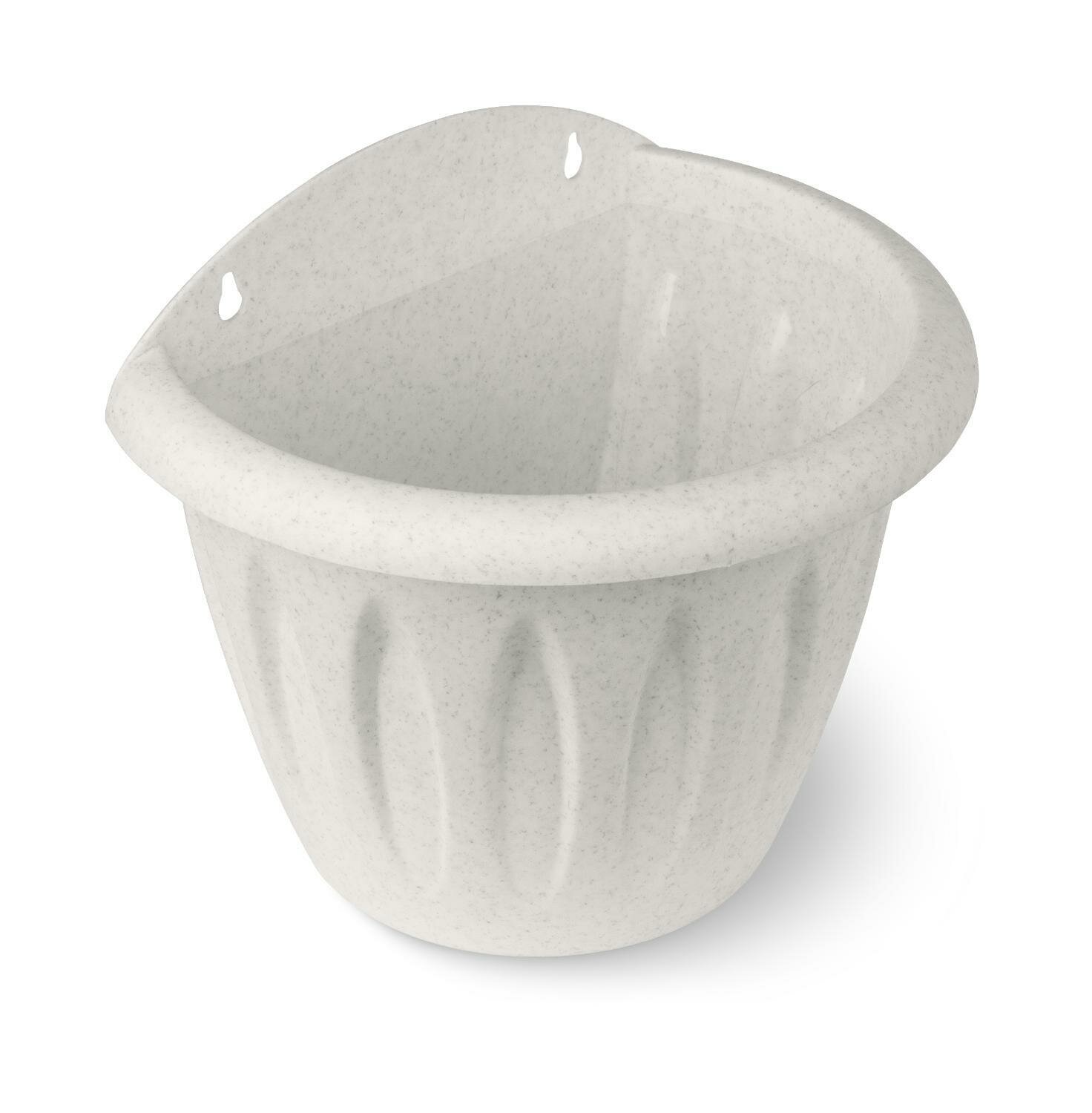 Кашпо фелиция настенное Д240мм мрамор