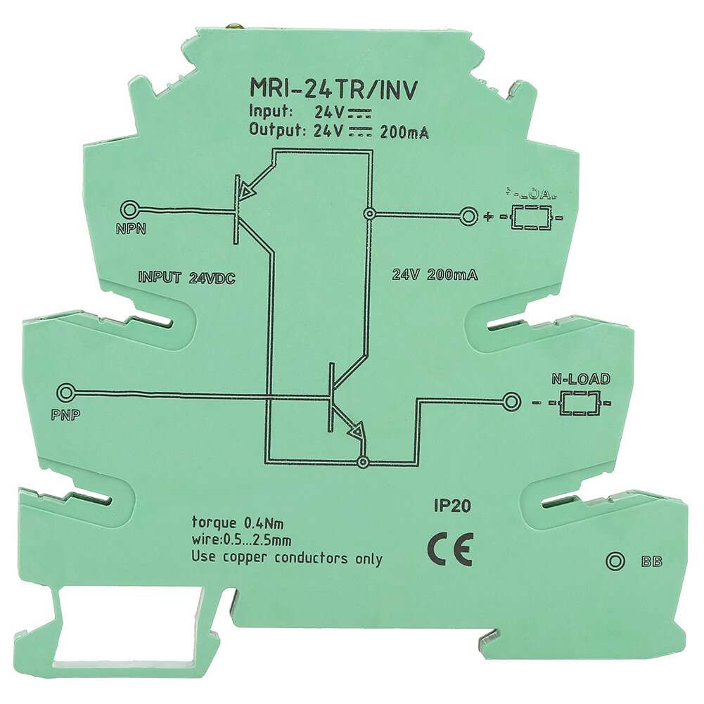 MRI -24TR/Inv NPN PNP -сигнал преобразователь PLC Датчик датчика Polar IO Модуль преобразования уровня