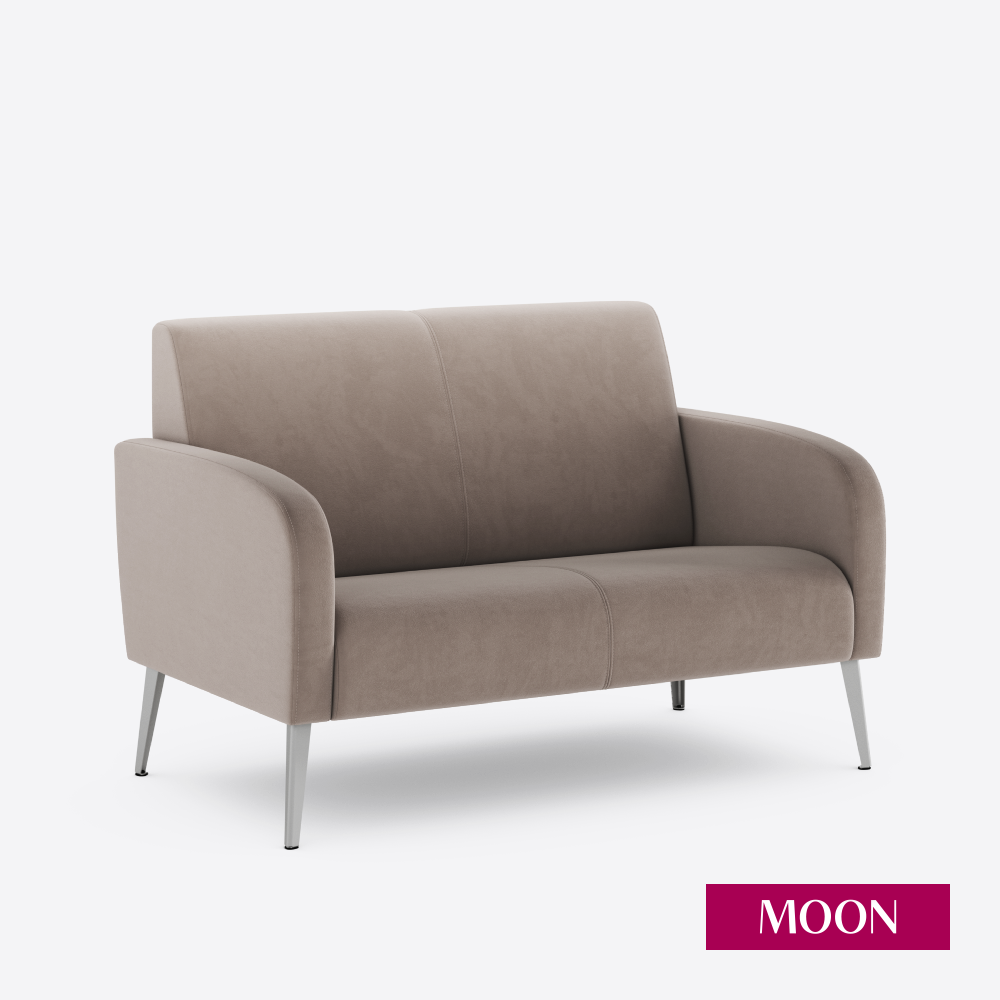 Диван MOON 157 велюр, цвет бежевый, нераскладной, 134*84*91, эксклюзивная высокоэластичная пена (UniqFoam)
