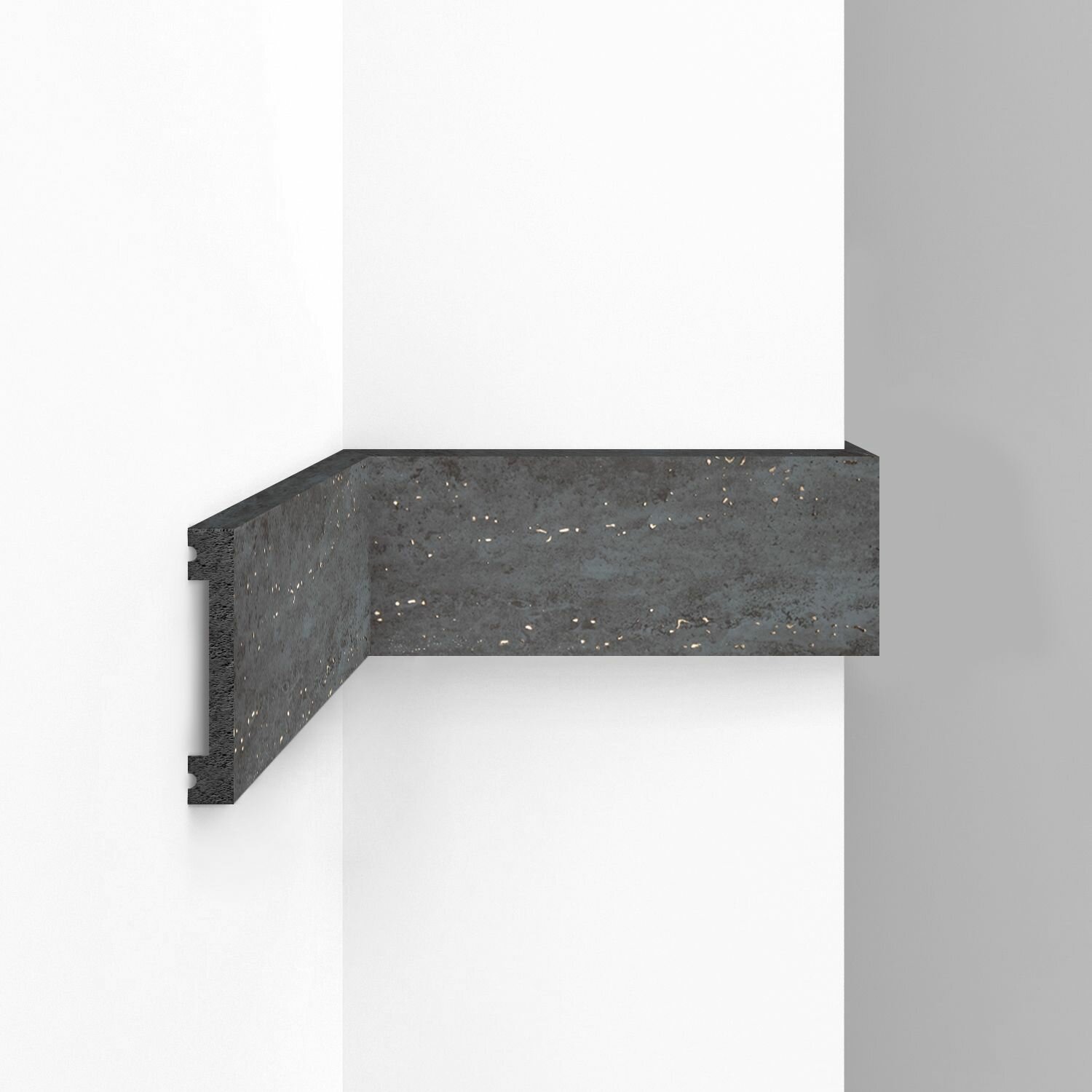 Молдинг D157-1632G для стен, на потолок, декоративный плинтус, Decomaster 1 шт, 66х13х2000 мм