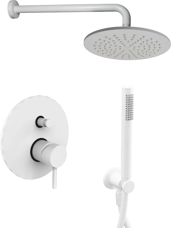 Душевой комплект Paffoni Light KITLIG015BO С внутренней частью, белый