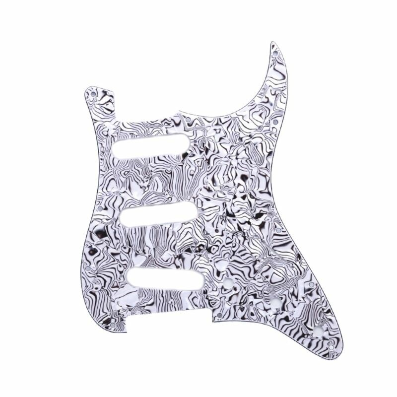 Панель электрогитары SSS-черно-белый Корпус