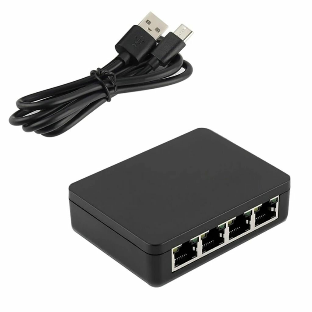 Концентратор высокоскоростной сети Splitter LAN Ethernet с 5 портами для домашнего офиса