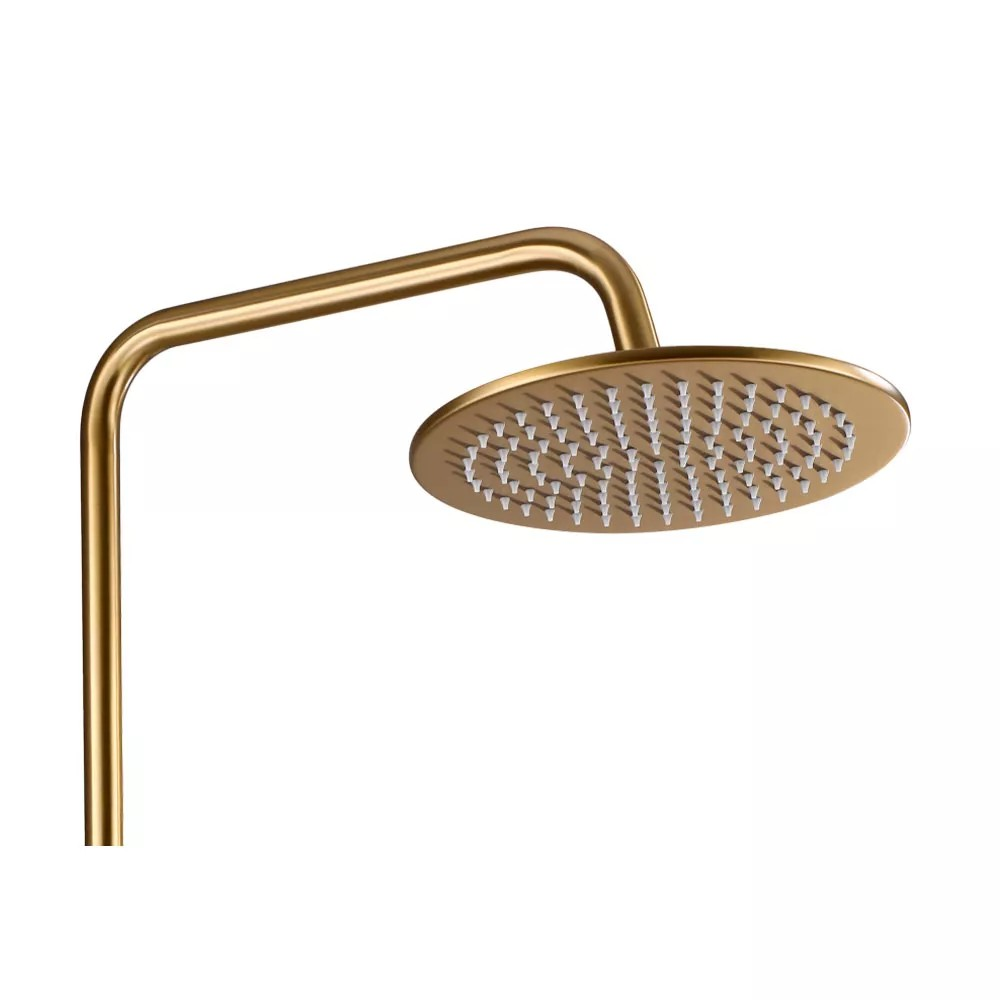 Тропическая лейка из латуни 300х300 HansenPro HL48-1D цвет матовое золото