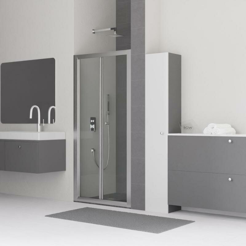 RGW Душевая дверь RGW CL-21 1100, стекло прозрачное, профиль хром
