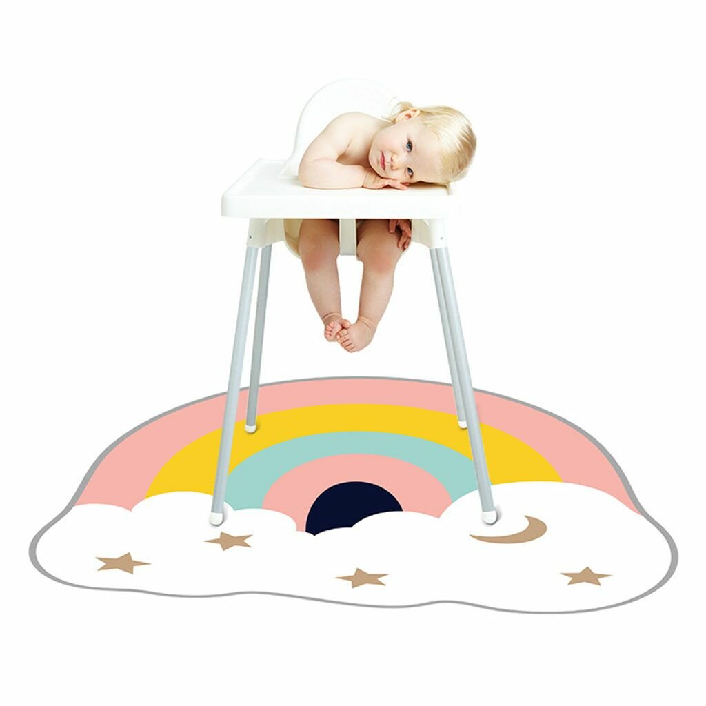 Стульчик для кормления под ковриком ребенка, портативный коврик из полиэстера гостиной, украшения дома новорожденных