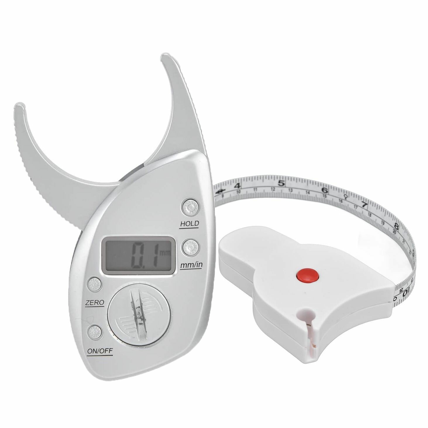 Фитнес-калипер для измерения подкожного жира цифровой Skinfold