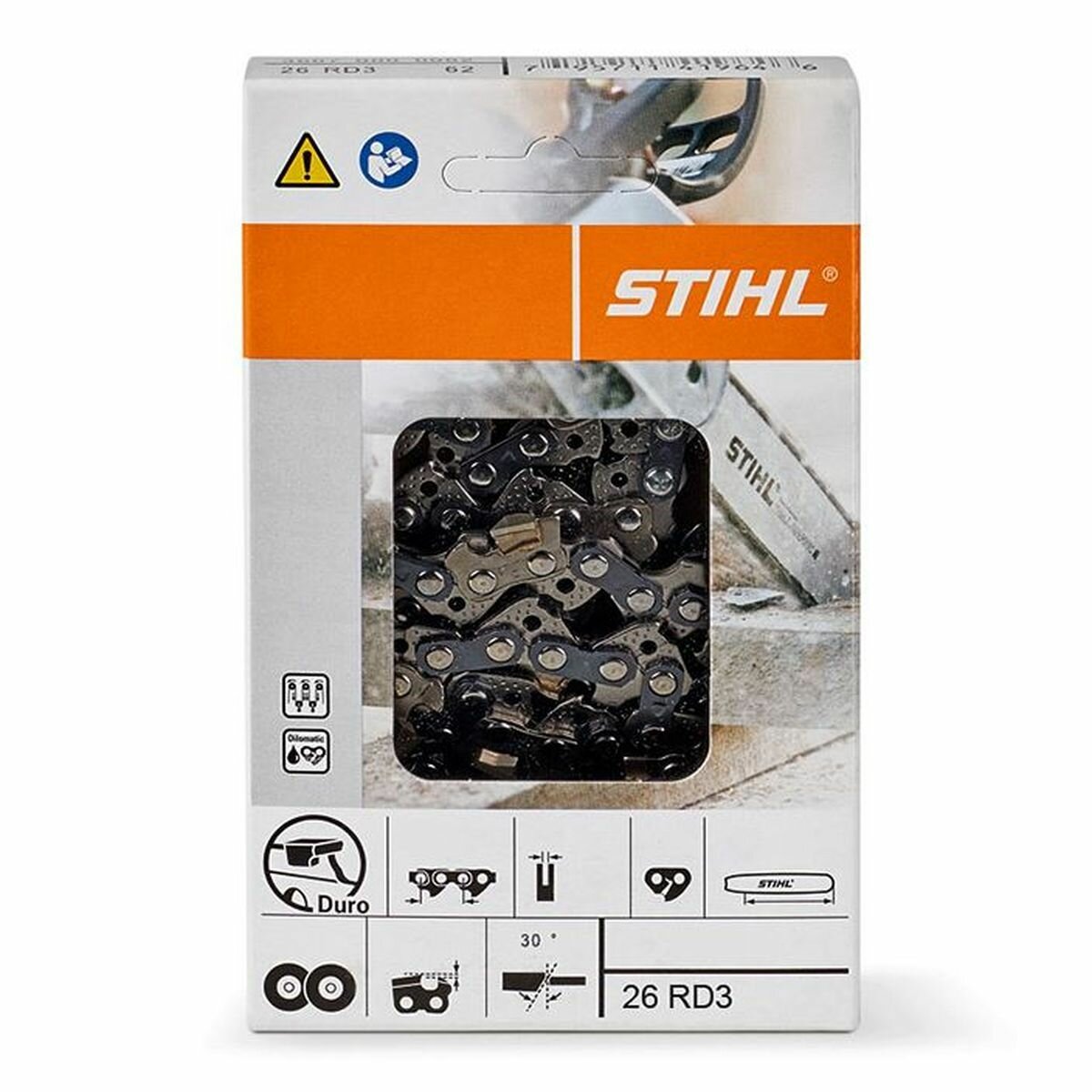 Цепь пильная STIHL 26 72 RD3, шаг 0,325", ширина 1.6мм, 72 звена (арт. 3667 006 0072)