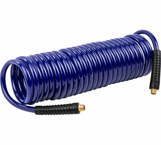 Шланг витой полиуретановый 8мм х 12мм х 7.5м с резьбовыми наконечниками 1/4" YATAFORCE