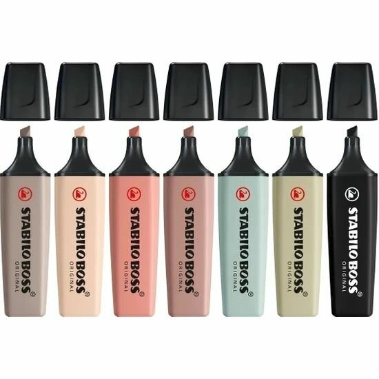 Stabilo Boss Nature Colors 7 цветов 2024 Новая серия натуральных цветов