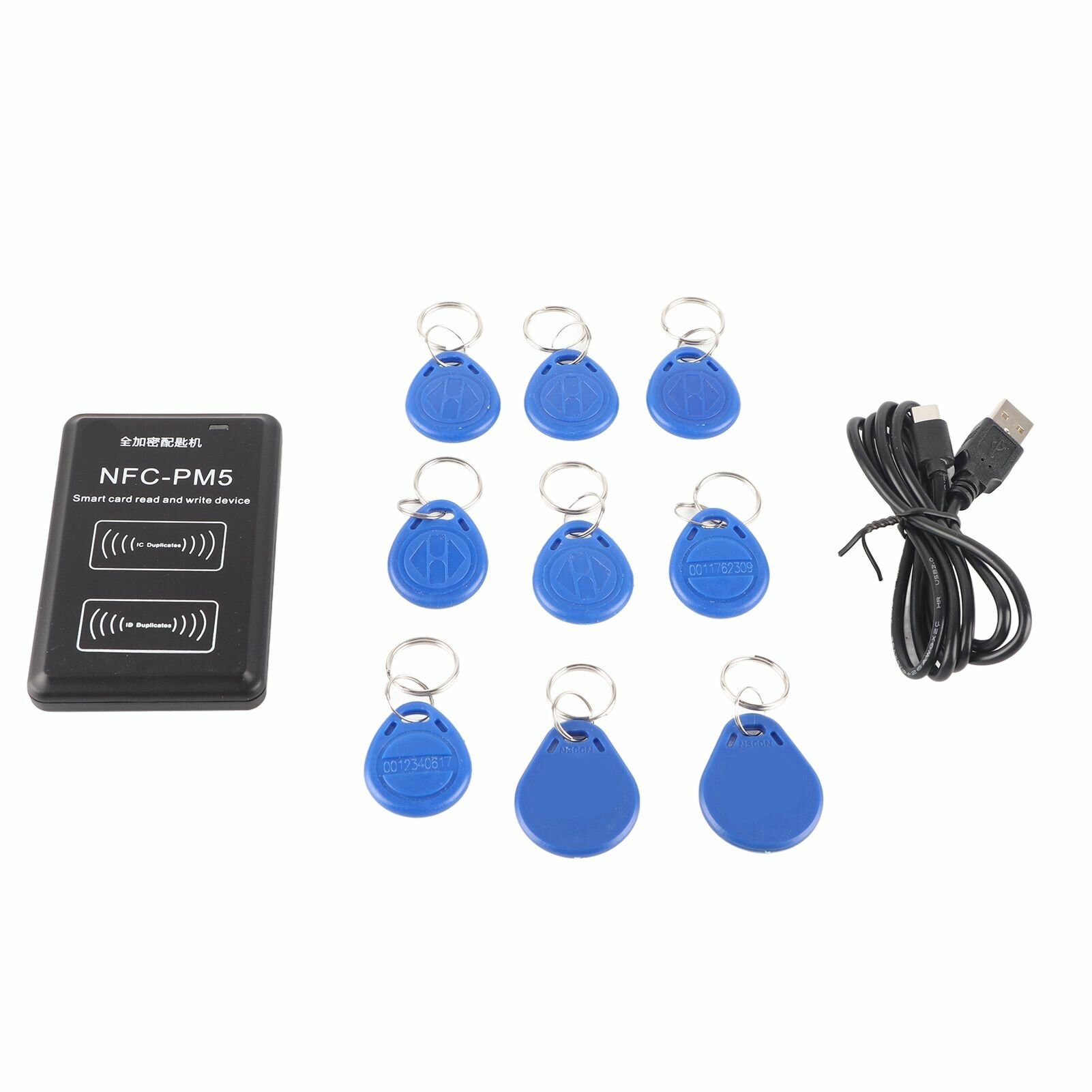 Дубликатор NFC-карт с шифрованием для контроля доступа, поддержка 125KHZ и 13.56MHZ, идеально подходит для жилых лифтов и учета рабочего времени