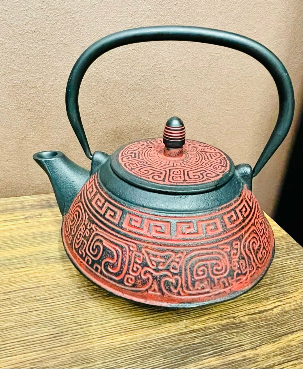 Чайник заварочный "Фараон" (800 мл), цвет красный/черный, 1 шт.