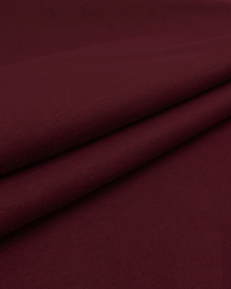 Ткань для шитья Футер 3-х нитка (трехнитка) с начесом, качество компакт пенье. Цвет бордо. Готовый отрез 3*1,8 м.