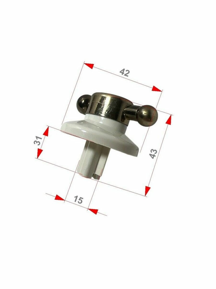 Ручка длинная крана 6100.60.0.000-02 кремовая ретро
