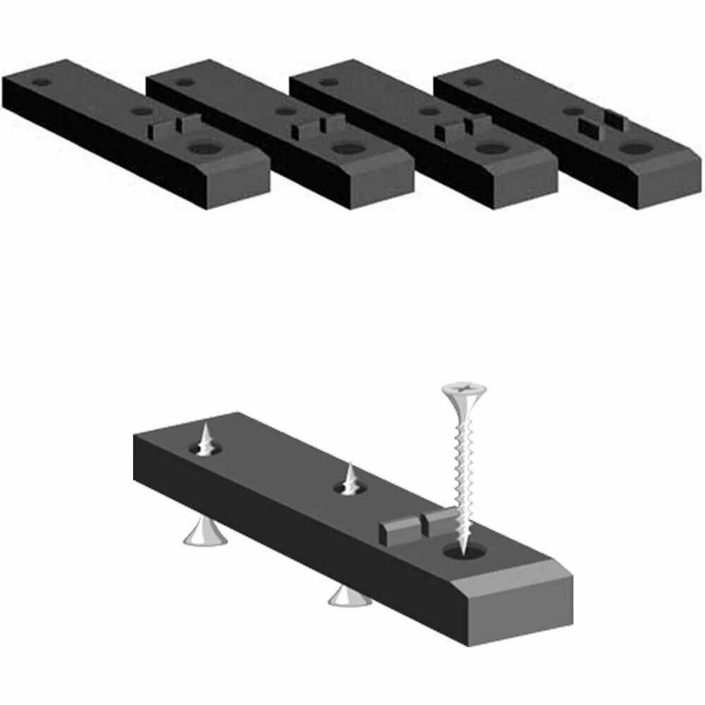 ГеоПластБорд Крепёж фасадно-террасный Фастер 2 мм, комплект 100 шт. FST.2.100