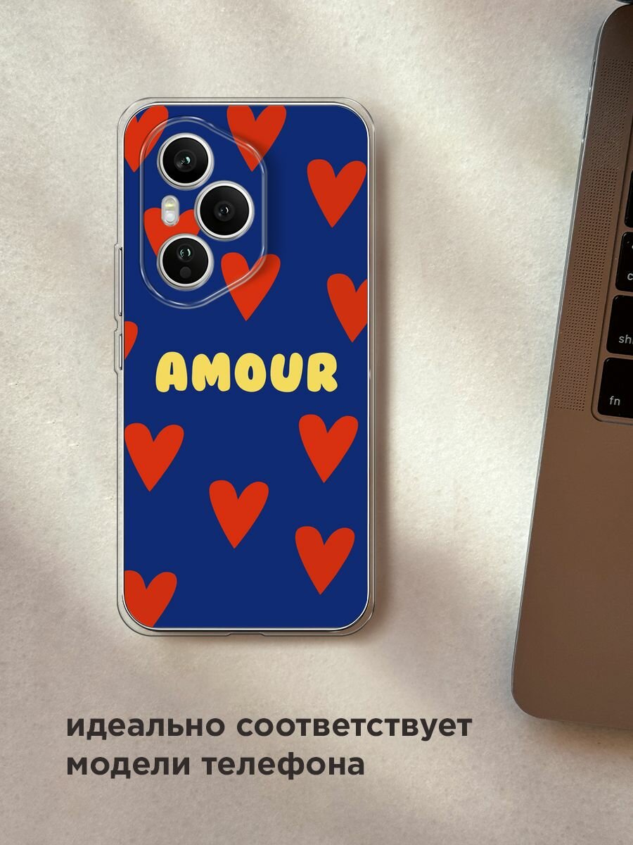 Чехол на Honor 400 Pro / Хонор 400 Про с принтом "Amour art - 14 февраля" — фото 1