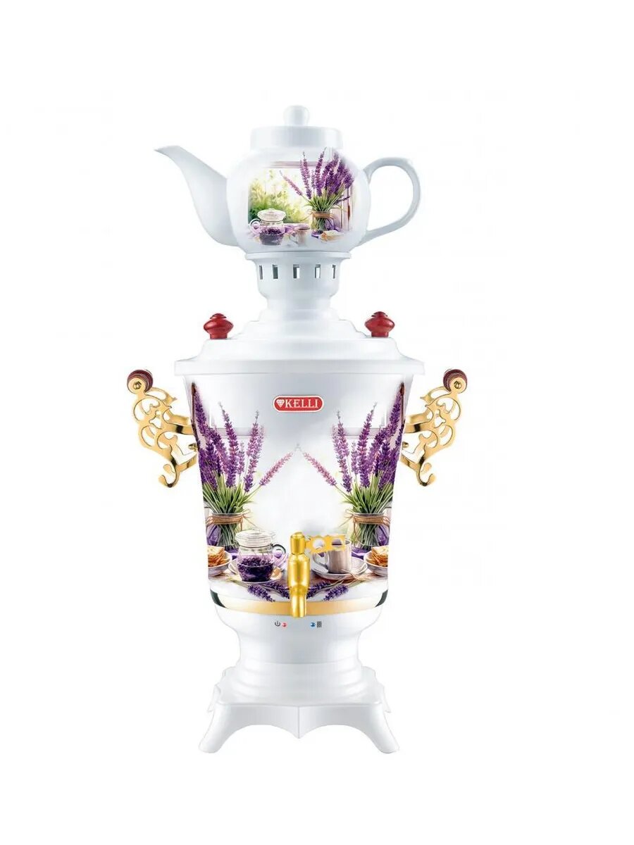 Самовар электрический с заварником KL-1479 2300 Вт, 4 л