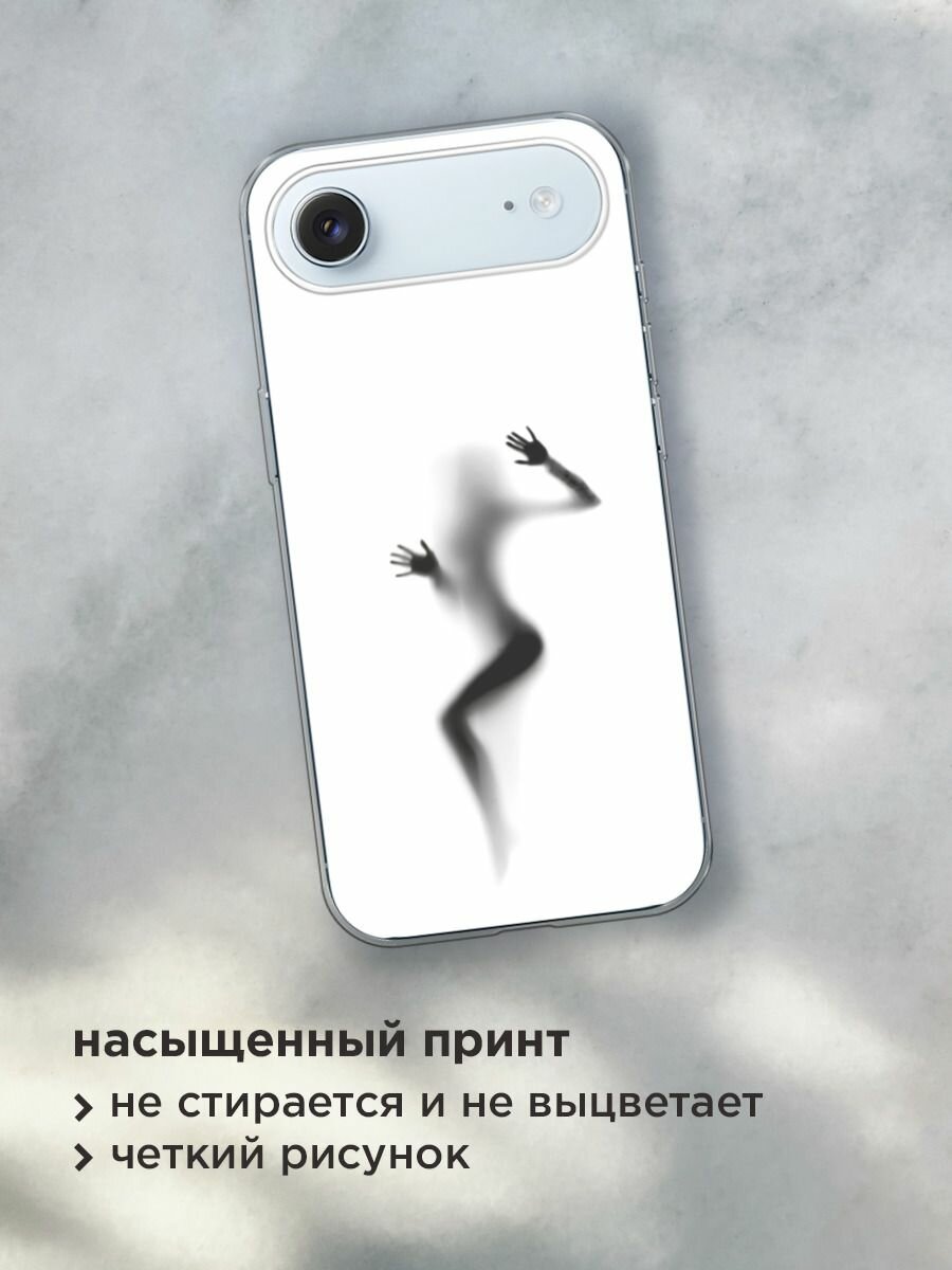 Чехол на Apple iPhone Air / Айфон Айр с принтом "Девушка в душе" — фото 1