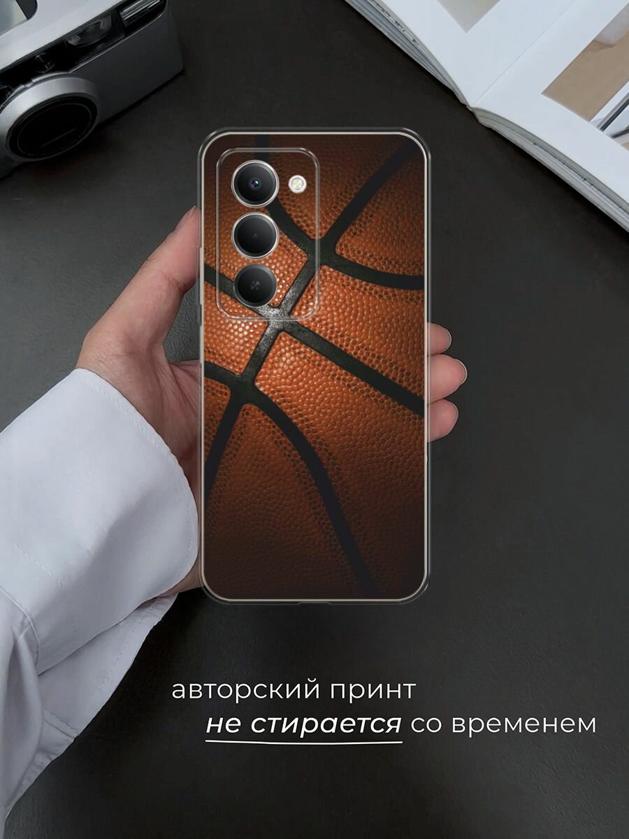 Чехол на Xiaomi Redmi 15 / Сяоми Редми 15 с принтом "Баскетбольный мяч" — фото 1