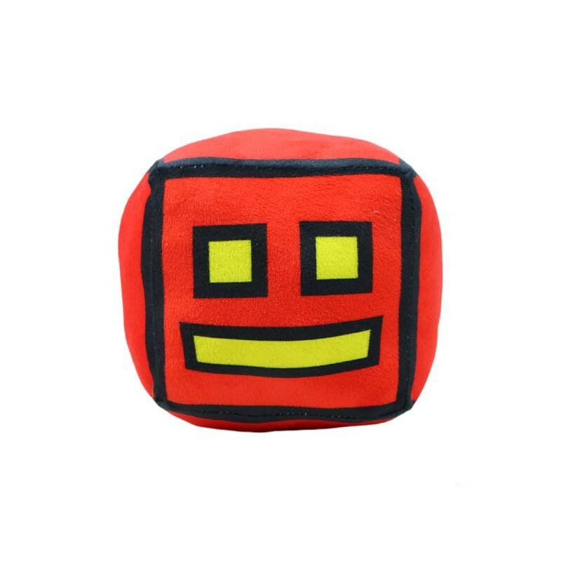 Geometry dash мягкая игрушка мультяшная разноцветная для детей и подарков