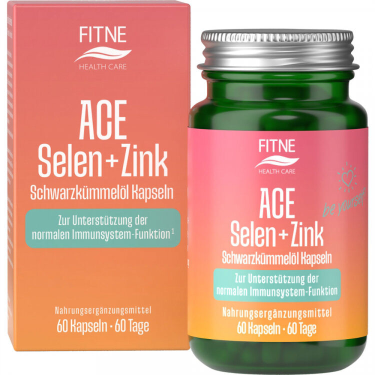 FITNE ACE-Selen+Zink Schwarzkummelolkapseln