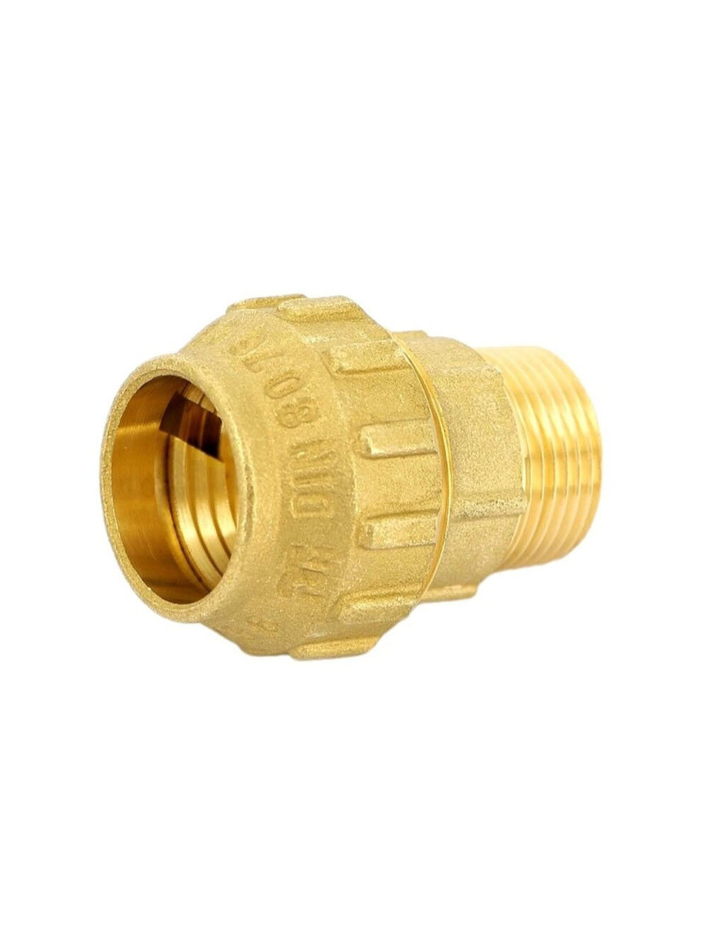 Муфта ПНД компрессионная переходная 20х1/2 НР(ш) латунь