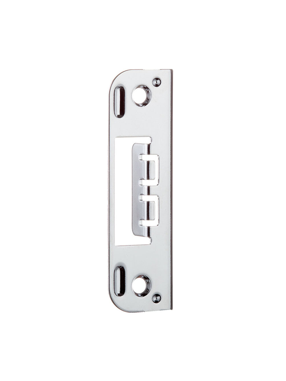 Планка ответная для врезного замка плоская хром (680184)