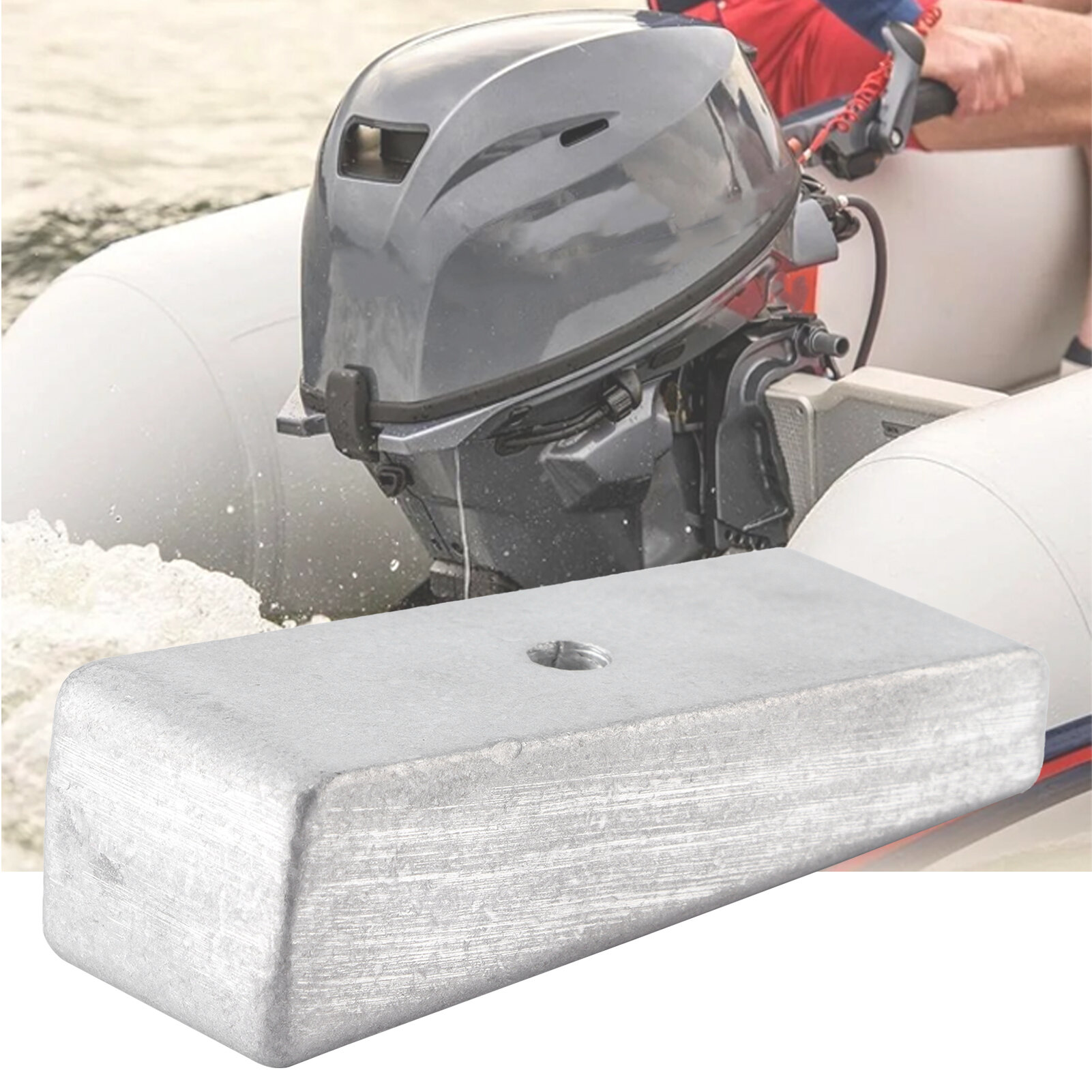 Алюминиевый сплав клиновидный анод 826134 826134Q сменный подходит для подвесного двигателя Mariner