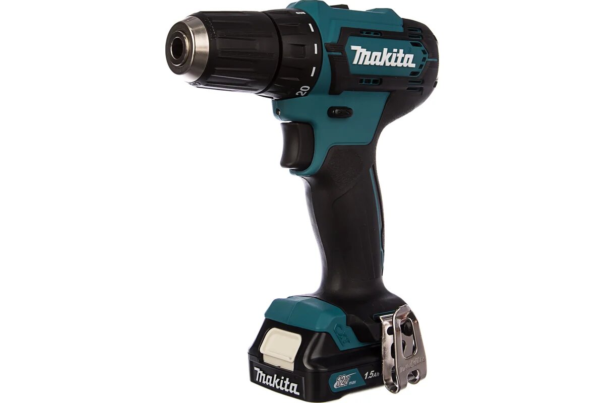 Дрель-шуруповёрт Makita DF333DWYE, аккумуляторное питание, высокая мощность