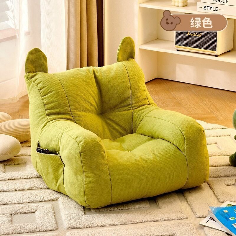 Диван-лежак детский "mini baby sofa", хлопок/лён, зеленый, 50х50х45 см