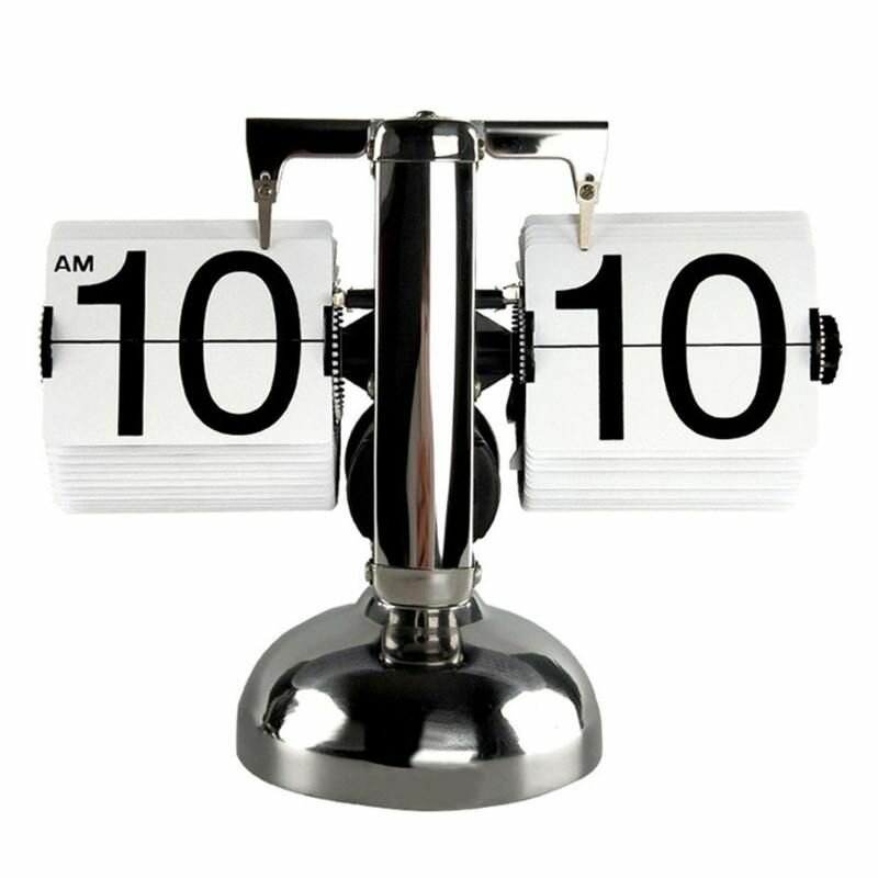 Автоматические часы с перелистыванием страниц, Белый - Одна нога