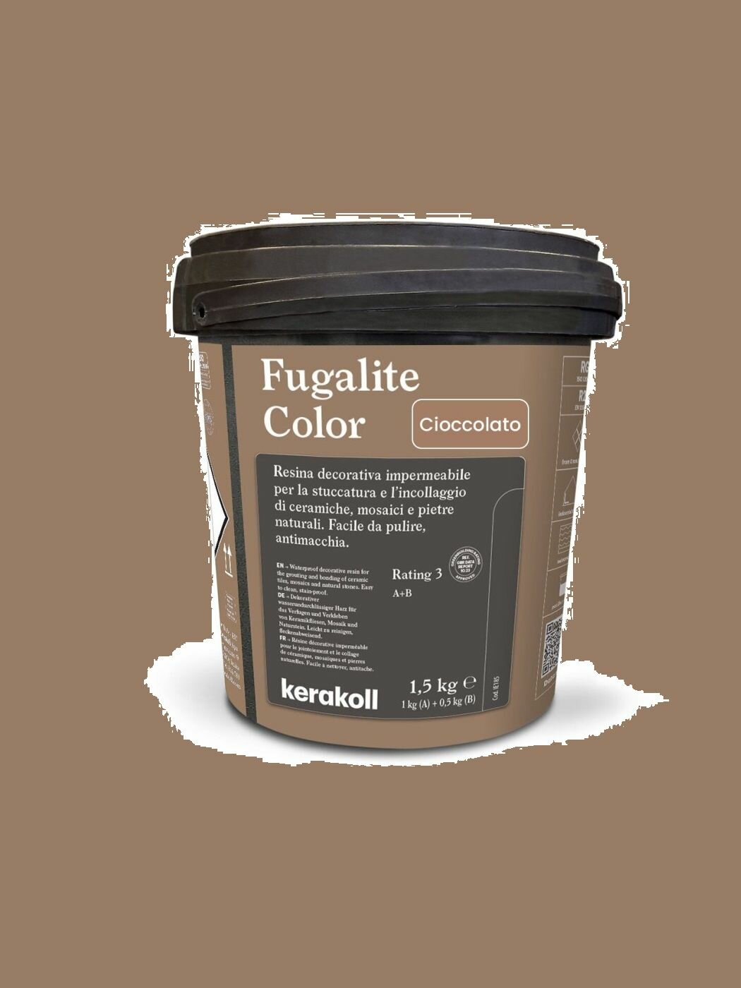 Затирка двухкомпонентная Kerakoll Fugalite Color (1,5кг) Cioccolato