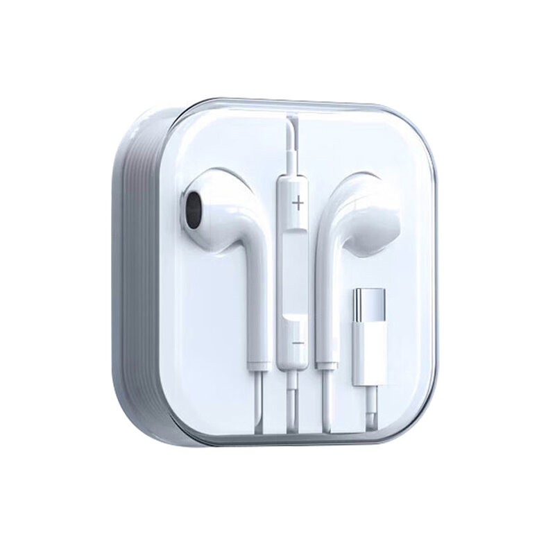 Проводные наушники STIGER 5857232, белые, Compatible with Apple 15 Series | Upgraded Chip | Lossless Sound Quality | Wired Headset with Mic